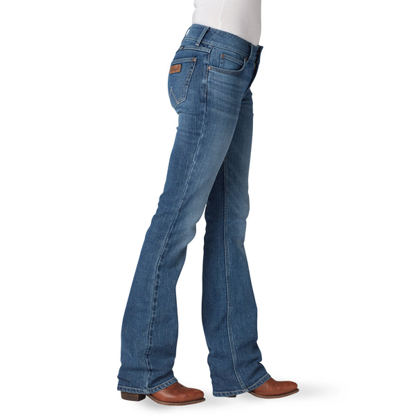 Wrangler Women's Retro Mae Mid Rise Bootcut Jean, Megan - Mora's Jeans