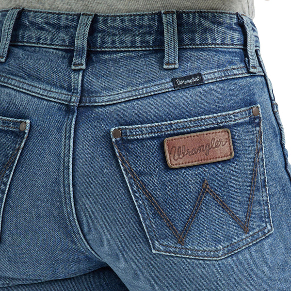 Wrangler Women's Retro Bailey High Rise Trouser Denim Jeans, Bessie ...